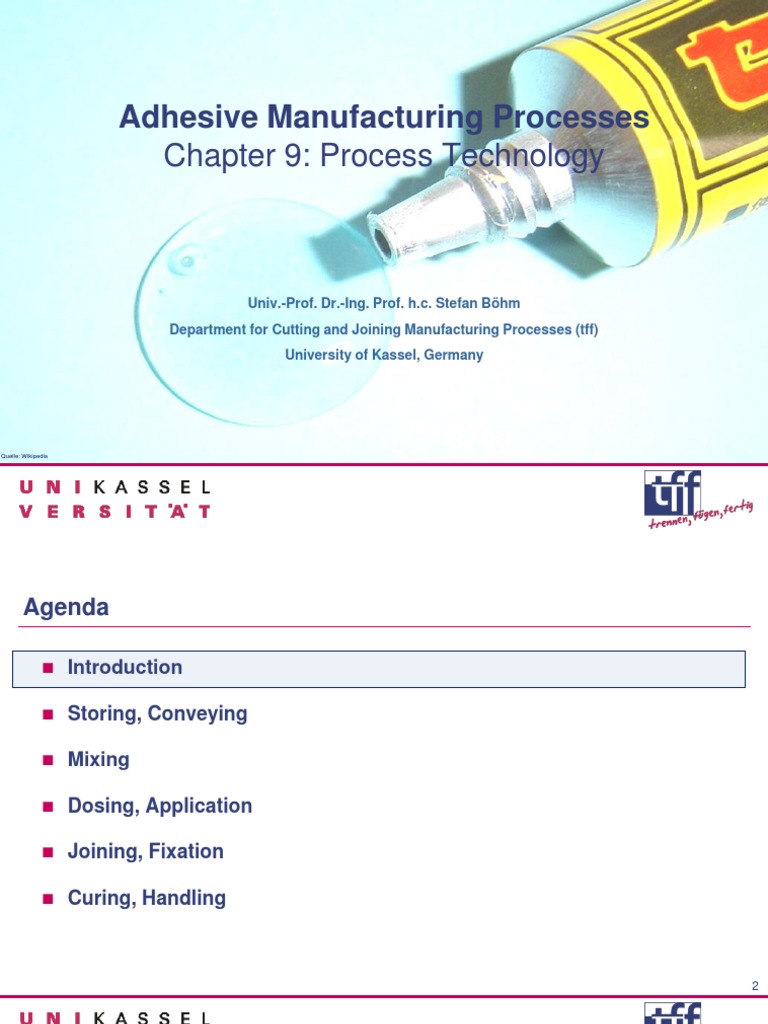 Adhesive Manufacturing Processes: Chapter 9: Process Technology | PDF ...