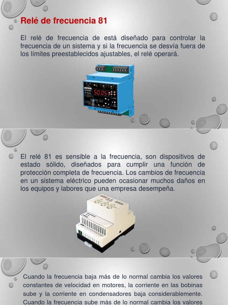 rele-81 | Relé | Energia electrica