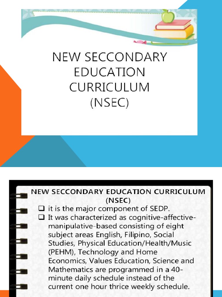 New Secondary Education Curriculum | PDF