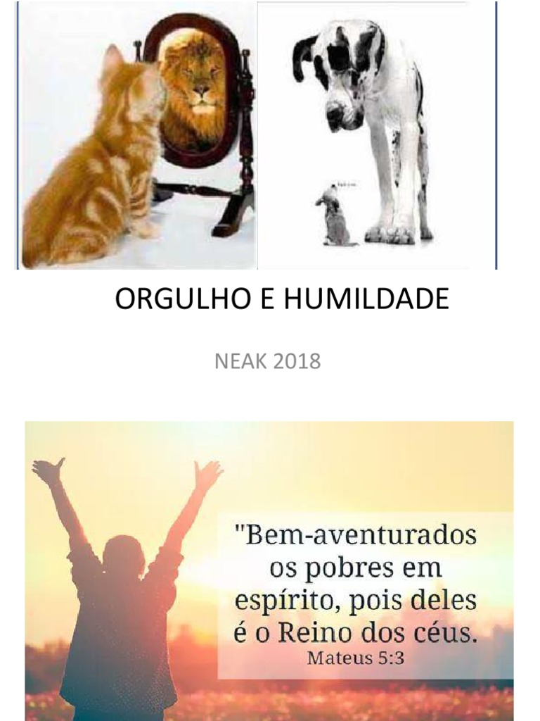 Orgulho e Humildade: Reflexões Espirituais | PDF