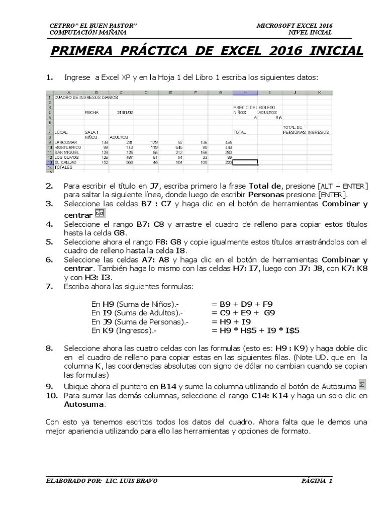 Guias de Prácticas de Excel 2016 | Microsoft Excel | Point and Click | Prueba gratuita de 30 ...