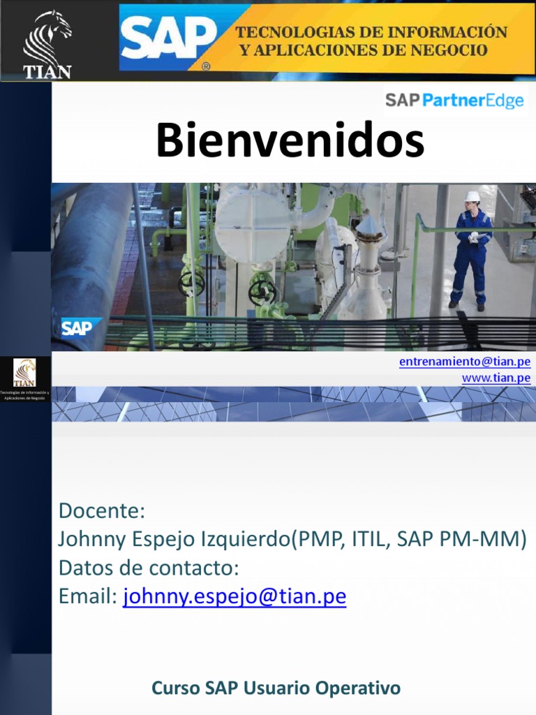 1 Presentacion+SAP+Vision+General | PDF | Sap Se | Planificación de recursos empresariales