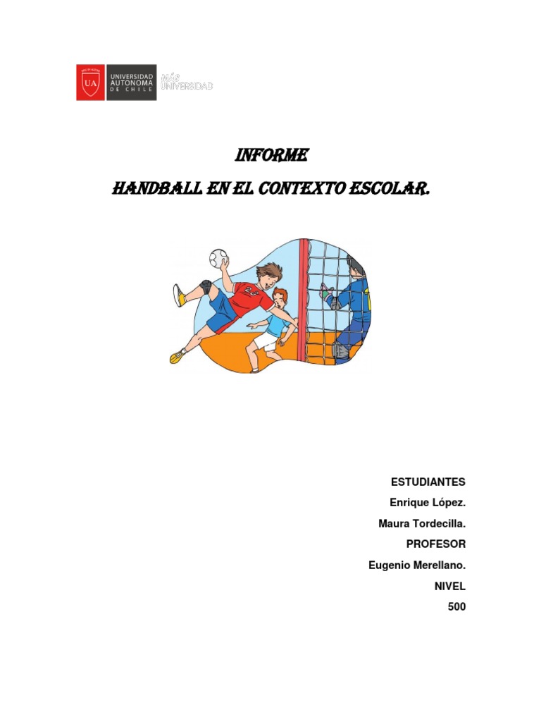 Informe Handball | PDF | Maestros | Educación Física