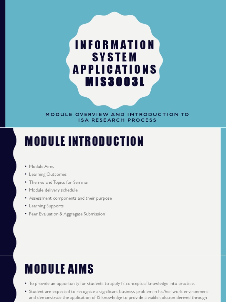 Information Systems Applications Overview | PDF | Information System ...
