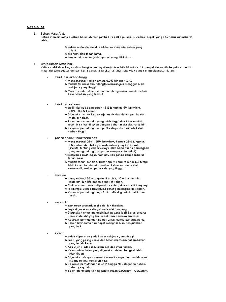 Mata Alat | PDF