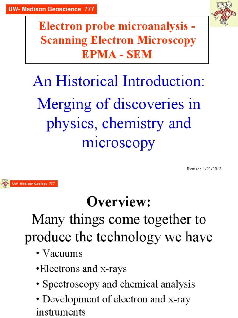Electron Probe Microanalysis - Scanning Electron Microscopy Epma - Sem ...