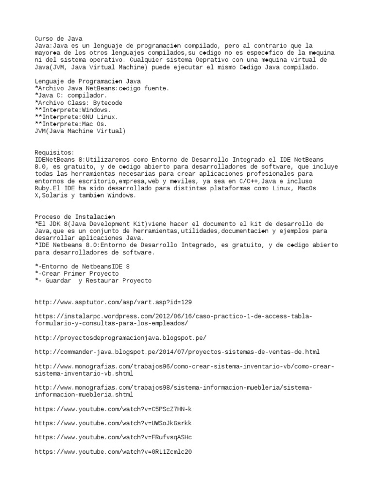 Curso de introducción a Java: conceptos básicos, instalación de entorno ...