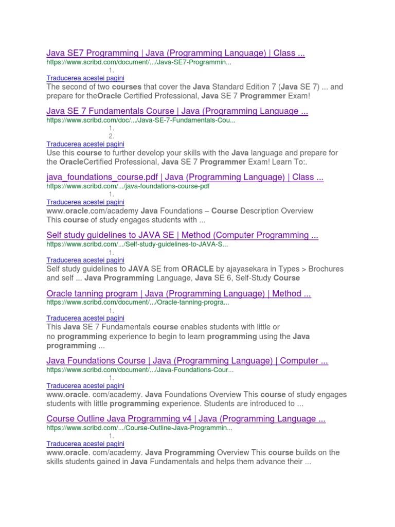 Java SE7 Programming | PDF | Java (Programming Language) | Programming Language