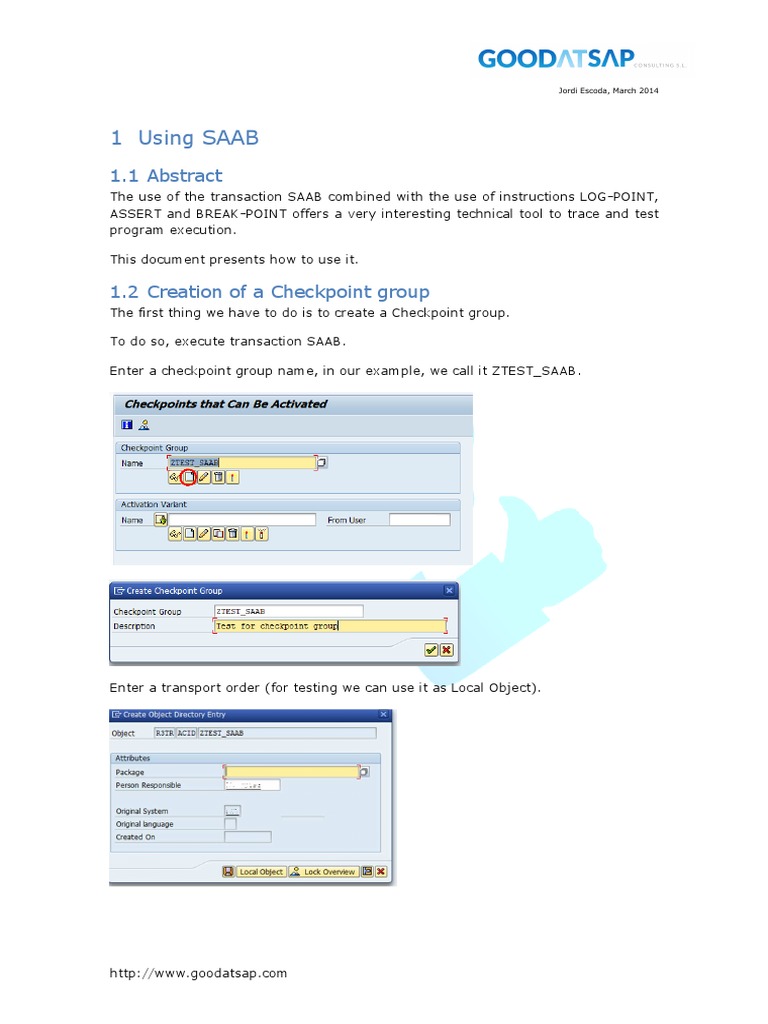 Goodatsap Using Saab | PDF | Computer Engineering | Software Engineering