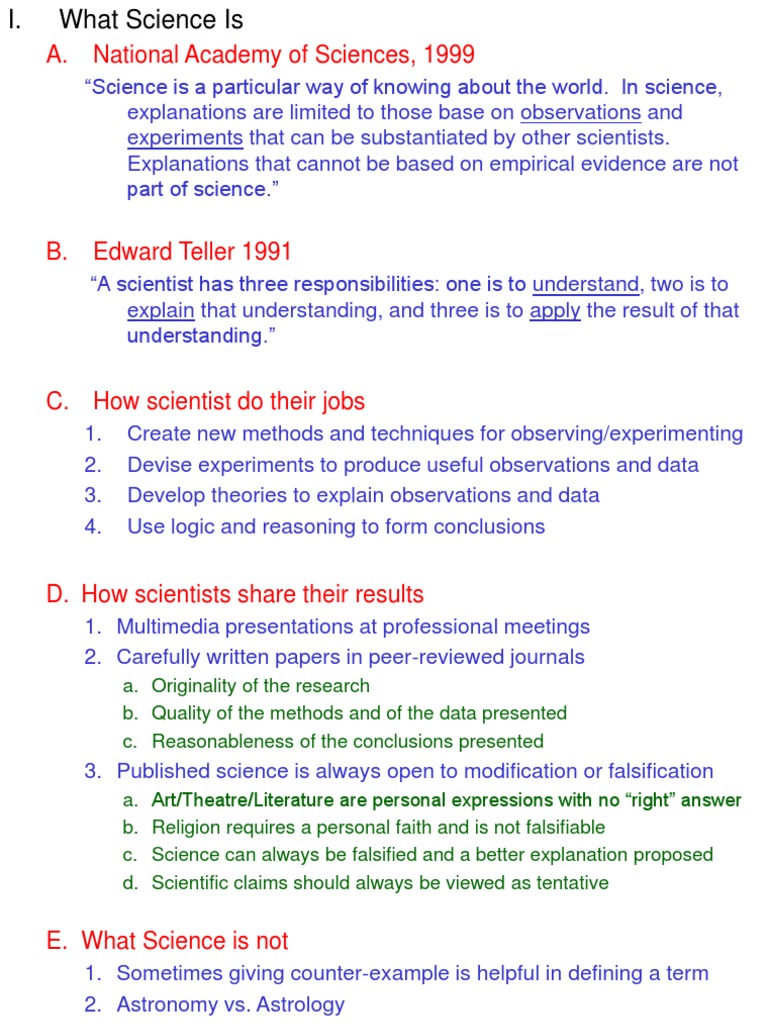 Lecture CH 1 Nature of Science | PDF | Scientific Method | Experiment