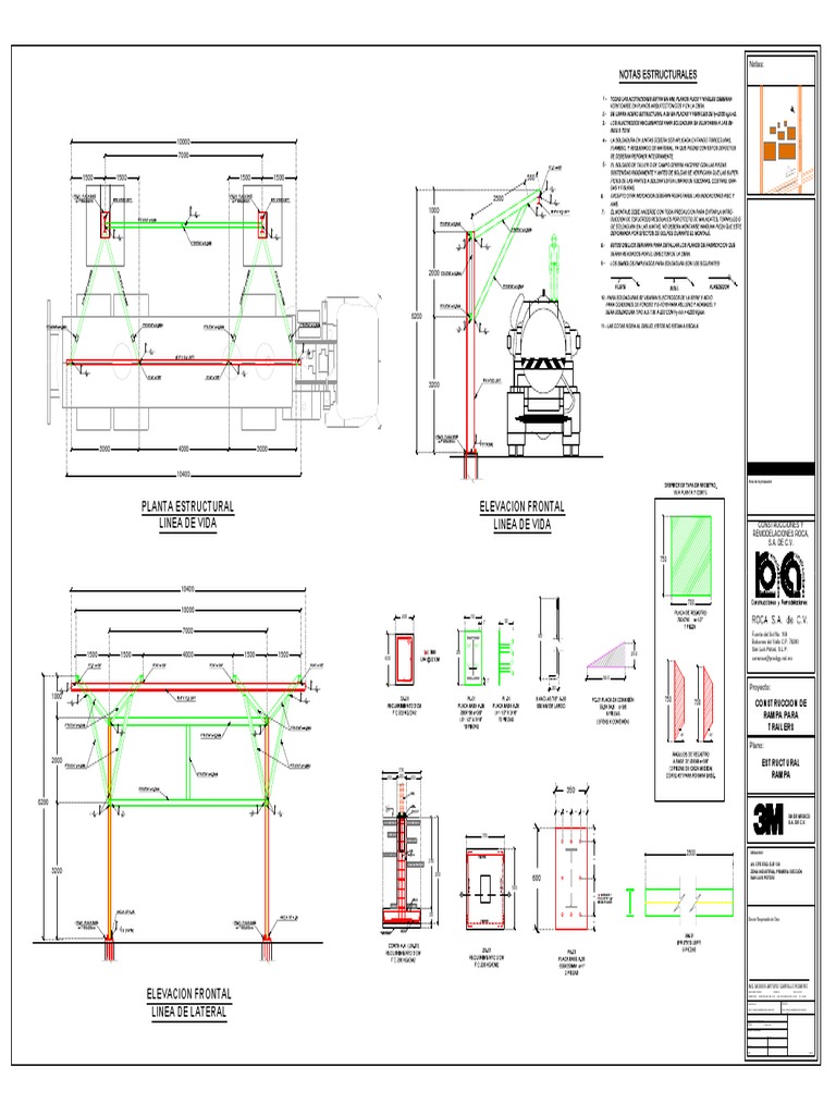 Planos Estructurales para Rampa de Trailers | PDF