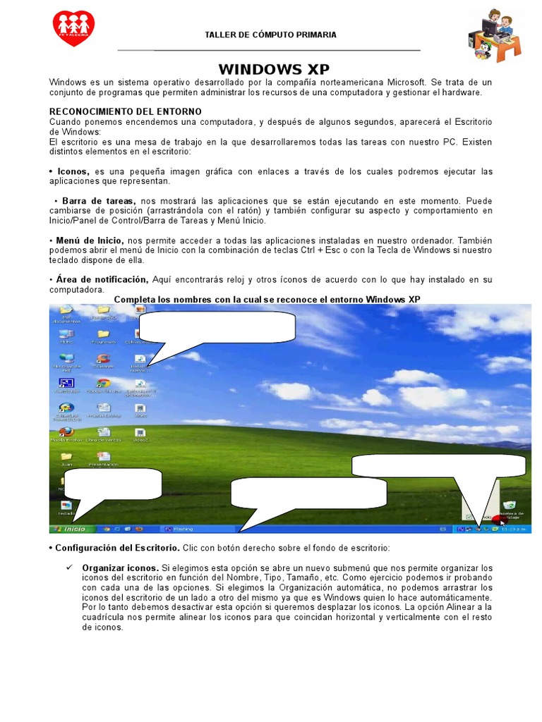 Interfaz y Funciones de Windows XP | PDF | Archivo de computadora ...