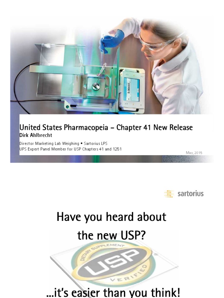 USP Chapter 41 2015 | PDF | Standard Deviation | Analysis