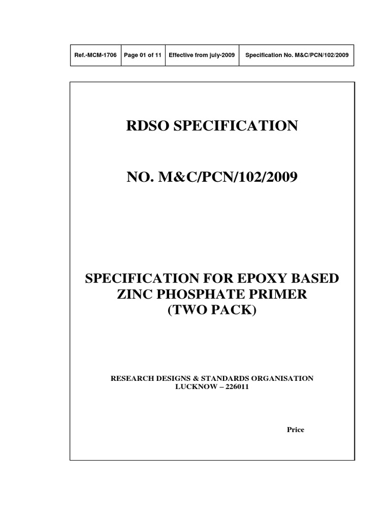 M C PCN 102 2009 | PDF | Paint | Epoxy