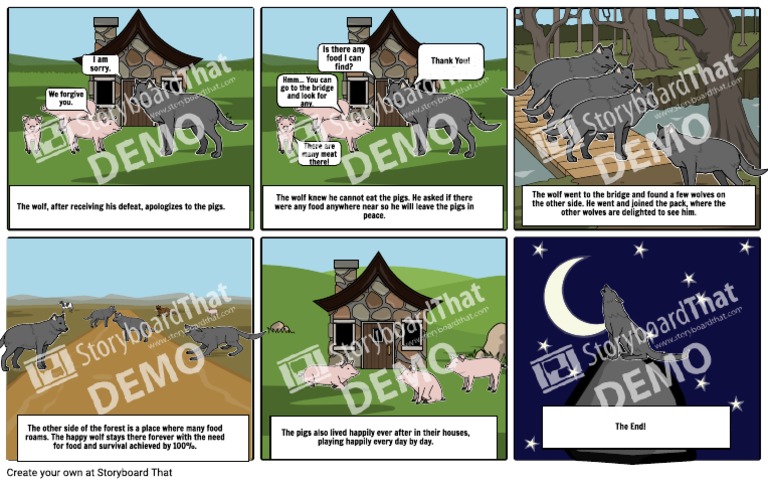 The Three Little Pigs Alternative Ending | PDF