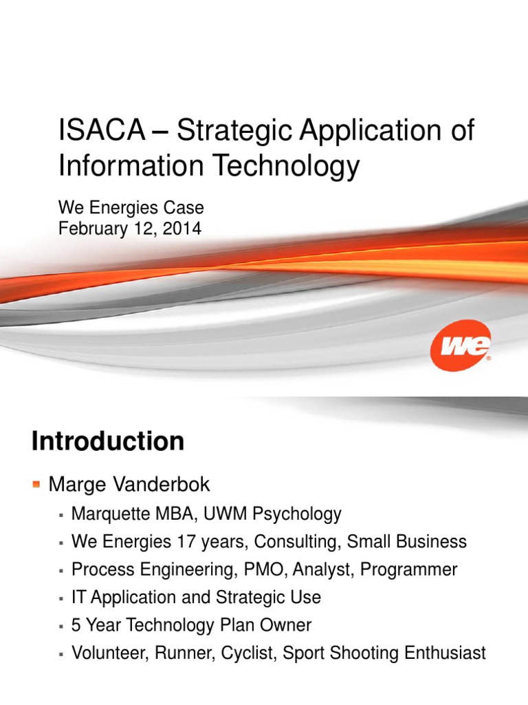 ISACA - Strategic Application of Information Technology | PDF ...