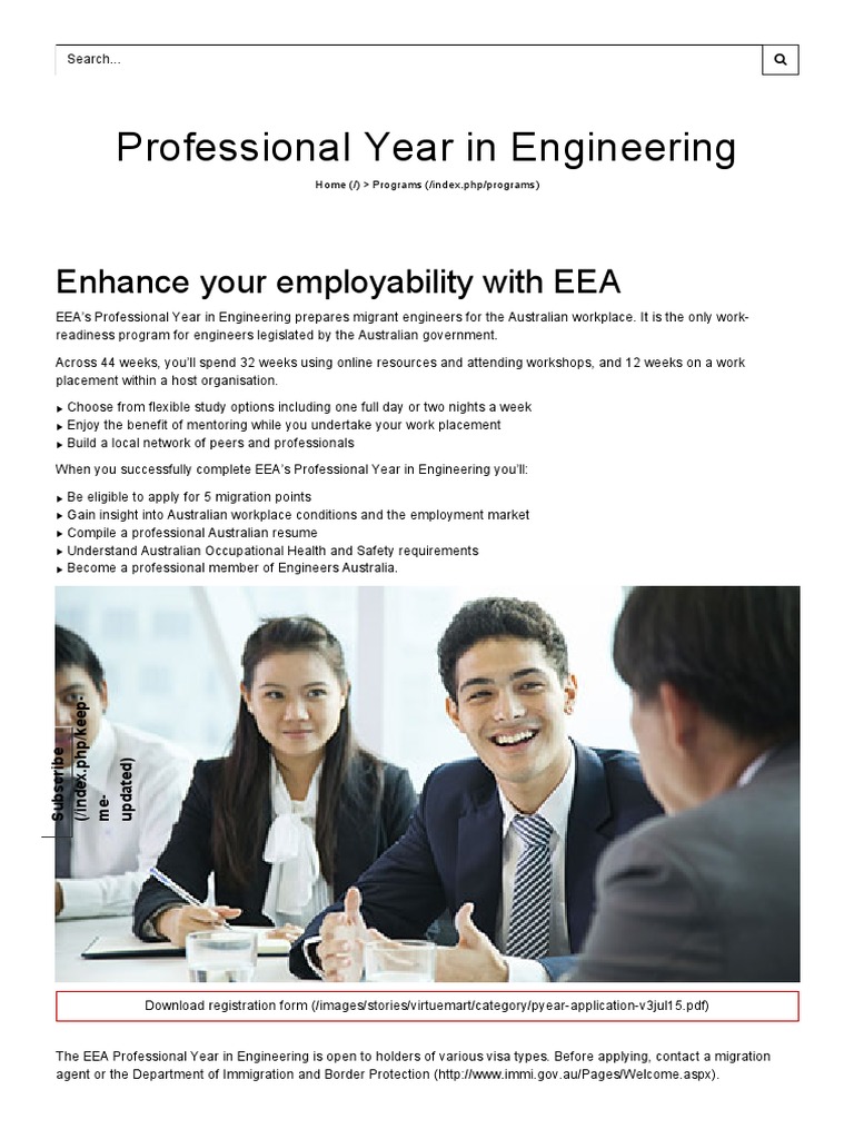 Professional Year in Engineering | PDF | Australia | Employment