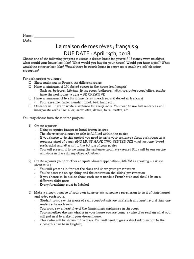 La Maison de Mes Reves | PDF