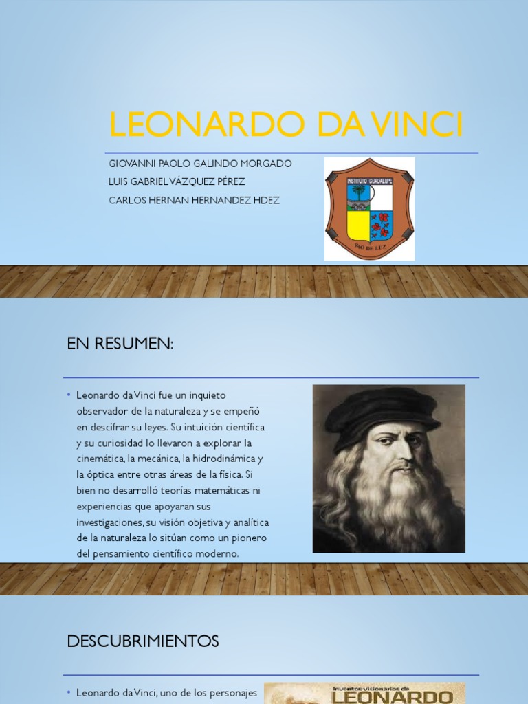 Leonardo Da Vinci | PDF | Leonardo Da Vinci | Renacimiento
