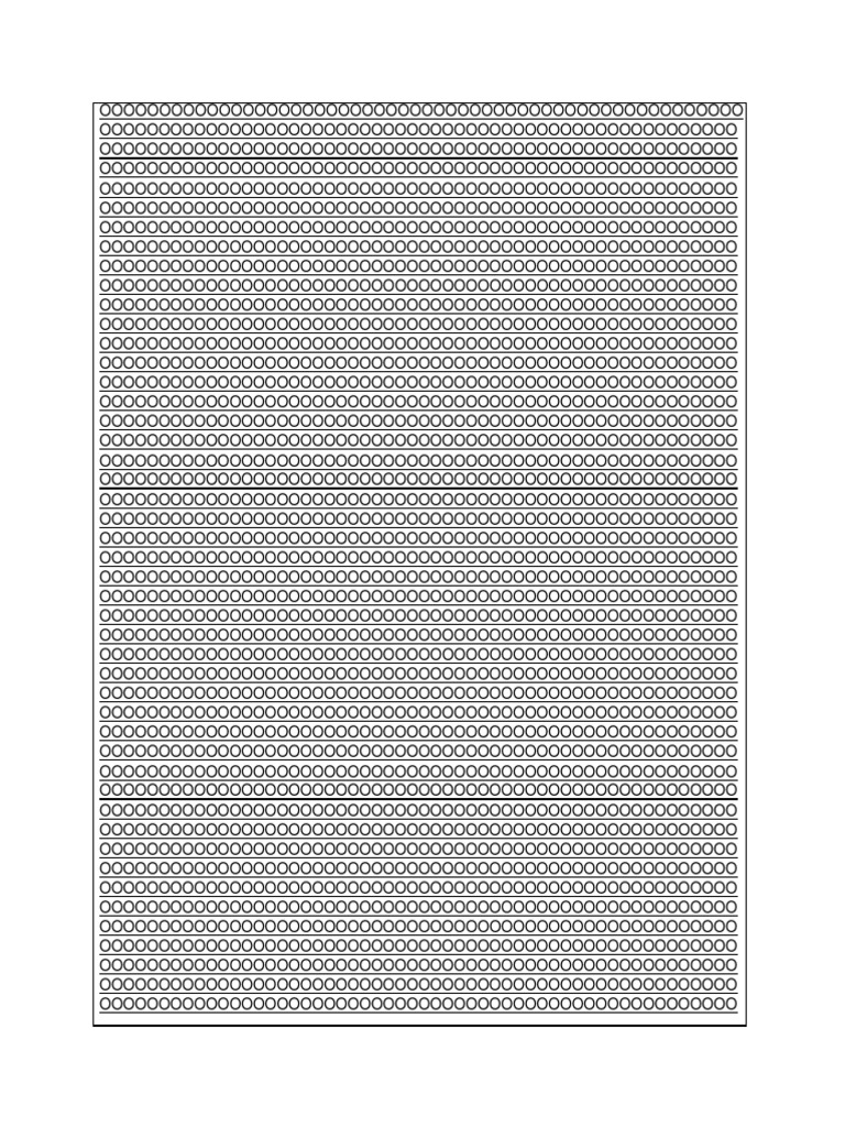 Answer Sheet Template Example | PDF