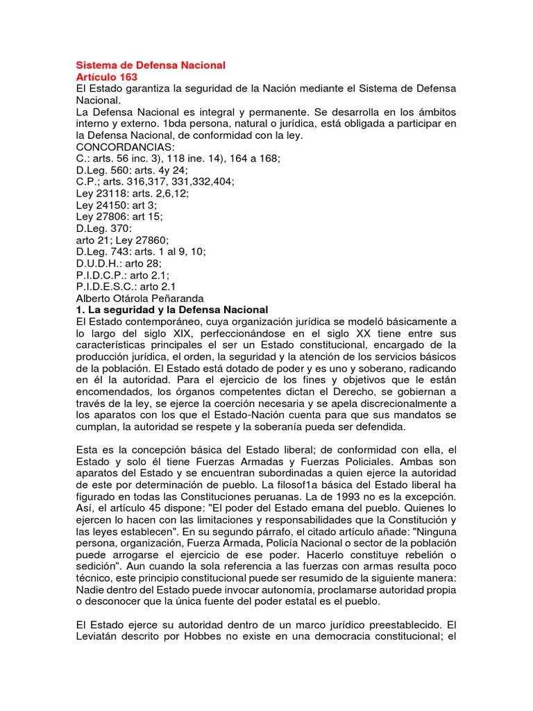 Articulo 163 | PDF | Estado (política) | Constitución