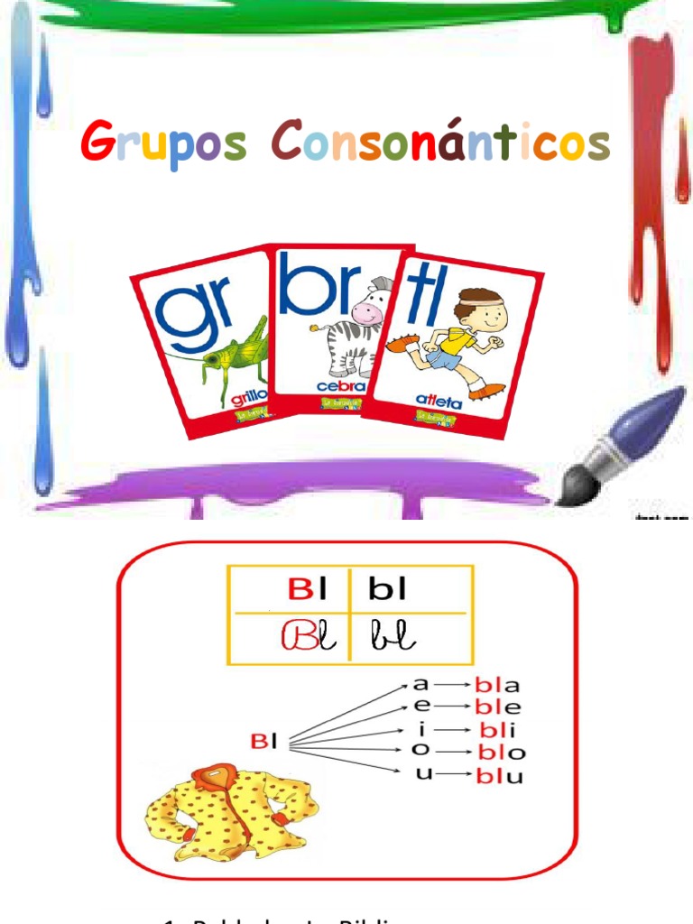 Ejemplos de Grupos Consonánticos | PDF