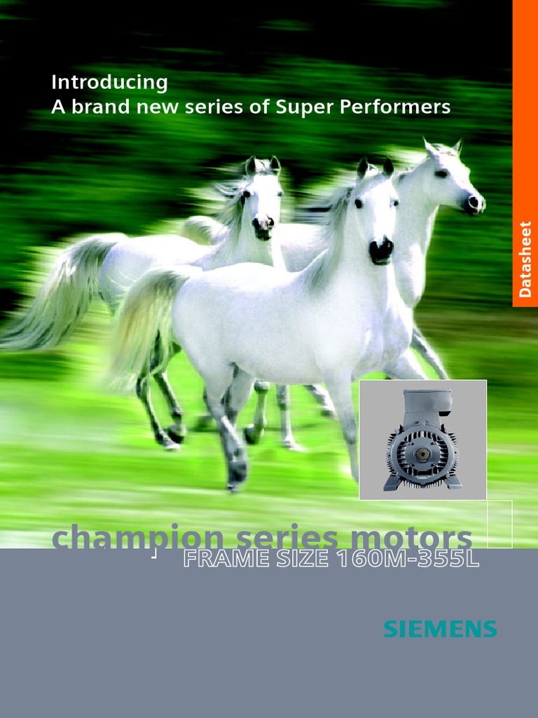 3 Phase Siemens Standard Motors PDF | PDF | Kilowatt Hour | Engines
