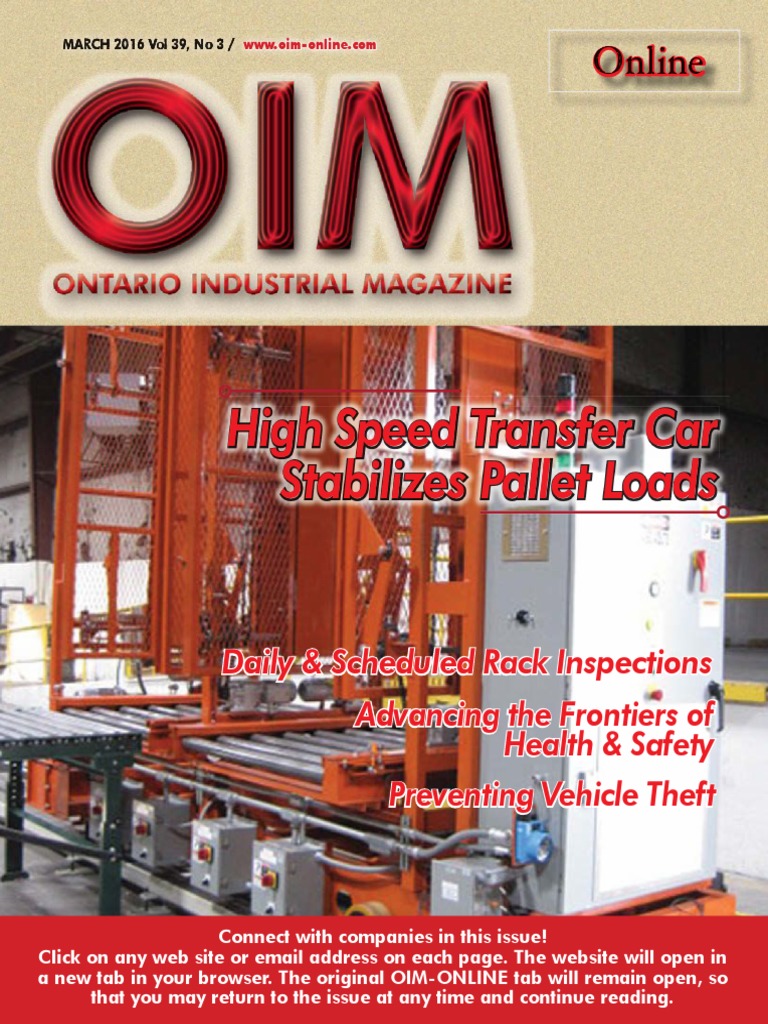 OIM - March 2016 | PDF | Theft | Occupational Safety And Health