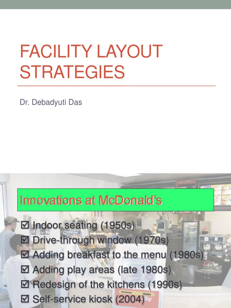 McDonald's Facility Layout Innovations | PDF | Warehouse | Retail