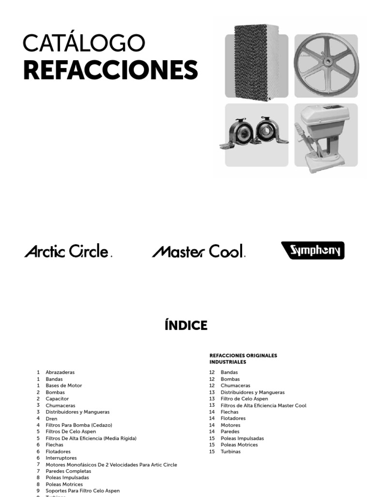 Manual Refacciones Master Cool - IMPCO | PDF | Ingeniería mecánica | Bienes manufacturados