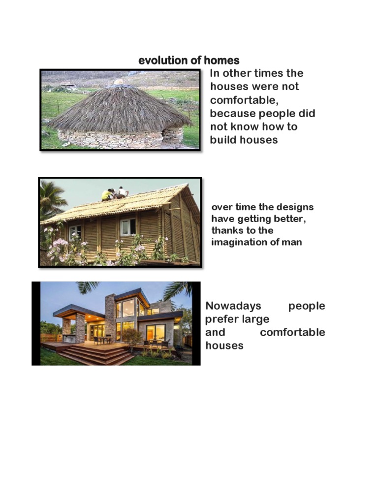 Evolution of Homes in Other Times The Houses Were Not Comfortable ...
