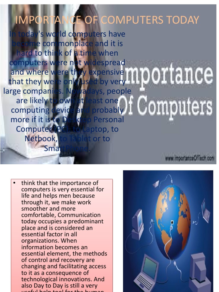 Importance of Computers Today | PDF
