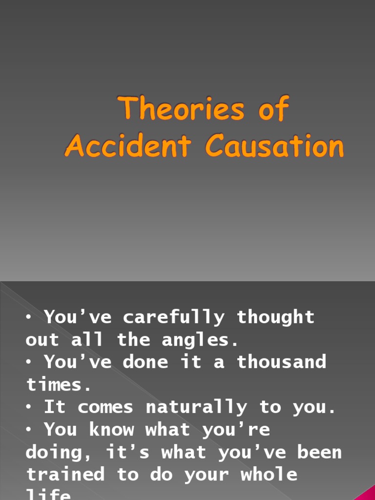 Accident Causation Theory | PDF | Causality | Human Factors And Ergonomics