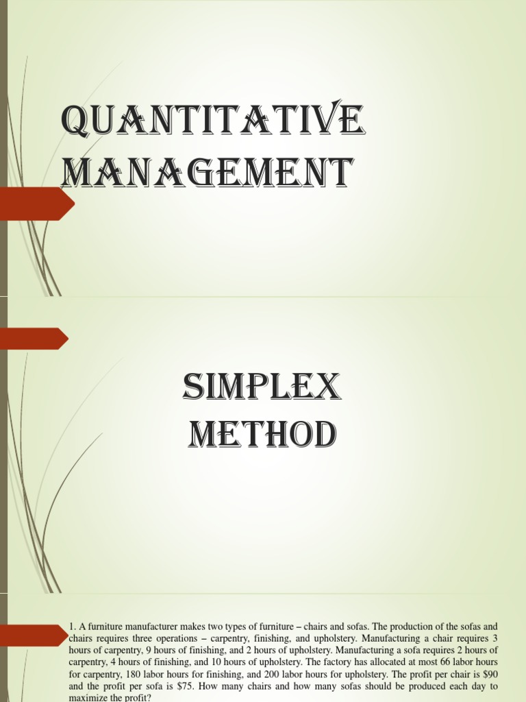 Quantitative Management. Jamaica Canagan | PDF | Teaching Mathematics ...