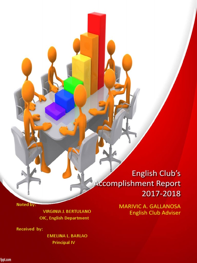 Accomplishment Report of English Club 2017-2018 - 1 | PDF | Reading ...