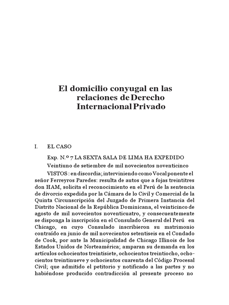 Caso Exequatur | Descargar gratis PDF | Divorcio | Competencia (ley) Caso Exequatur | Descargar gratis PDF | Divorcio | Competencia (ley)