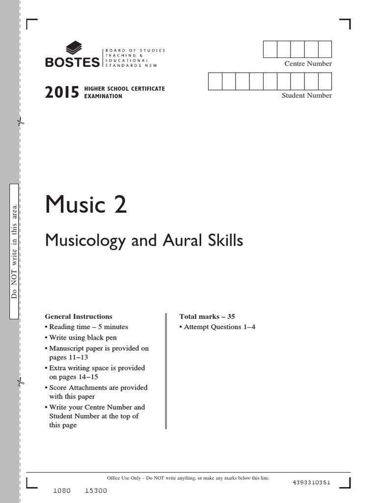 2015 HSC Music 2 | PDF | Opus Number | Music