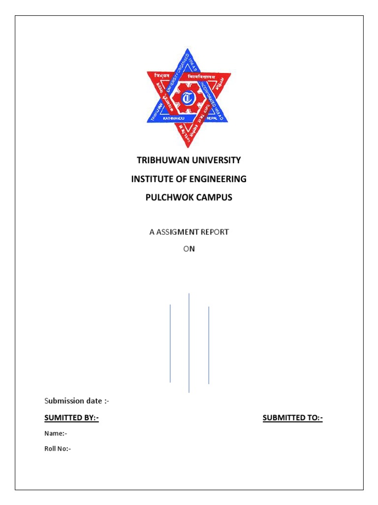 TU Cover Page Template | PDF