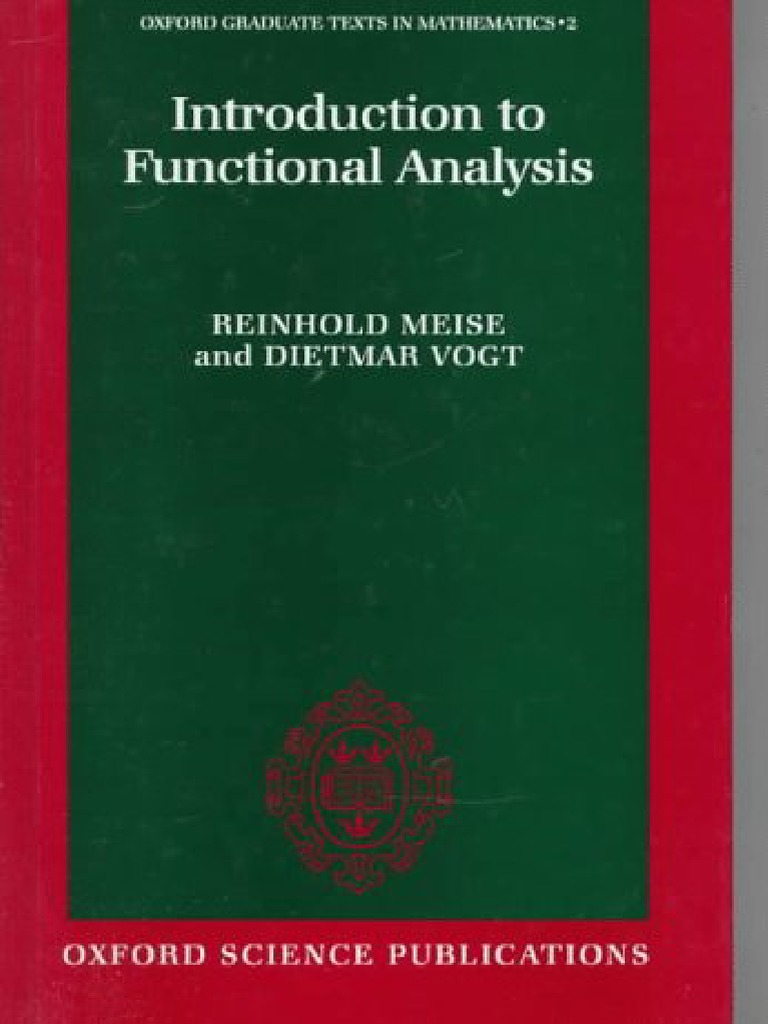 Introduction To Functional Analysis | PDF