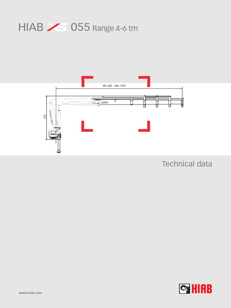 Hiab 055: Range 4-6 TM | PDF | Crane (Machine) | Nature
