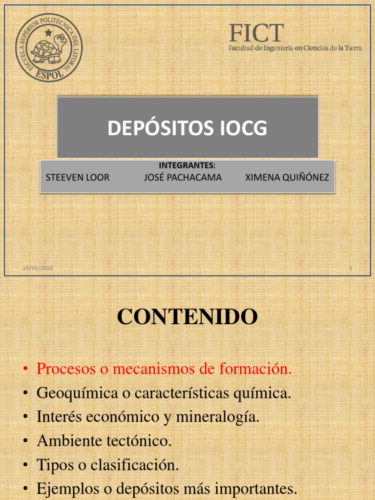 Análisis de los depósitos de cobre-oro de tipo IOCG en los Andes | PDF ...