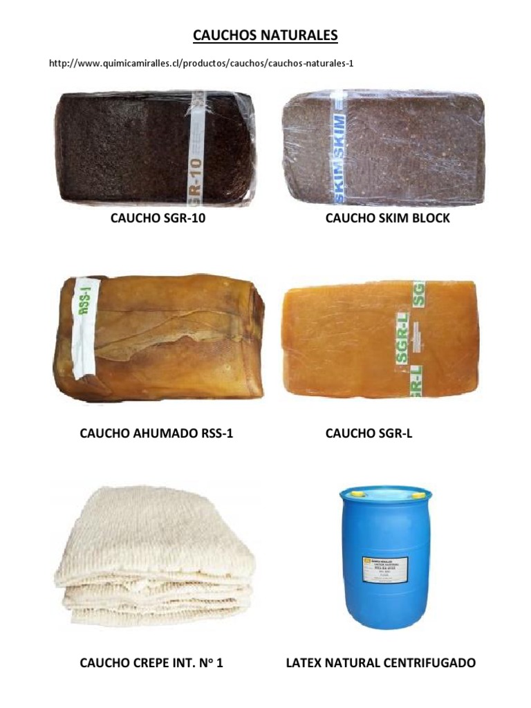 Tipos de Cauchos | PDF | Cocina, comidas y vino