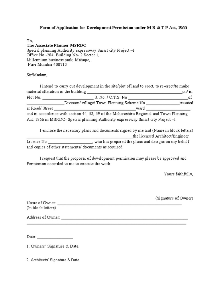 BP - Application & Checklist | PDF | Surveying | Architect