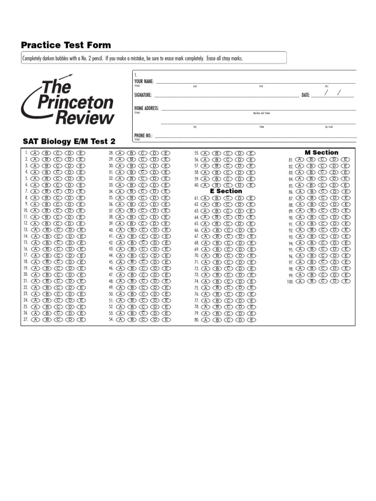 (The Princeton Review) Practice Test 2 | PDF | Zygosity | Dominance ...