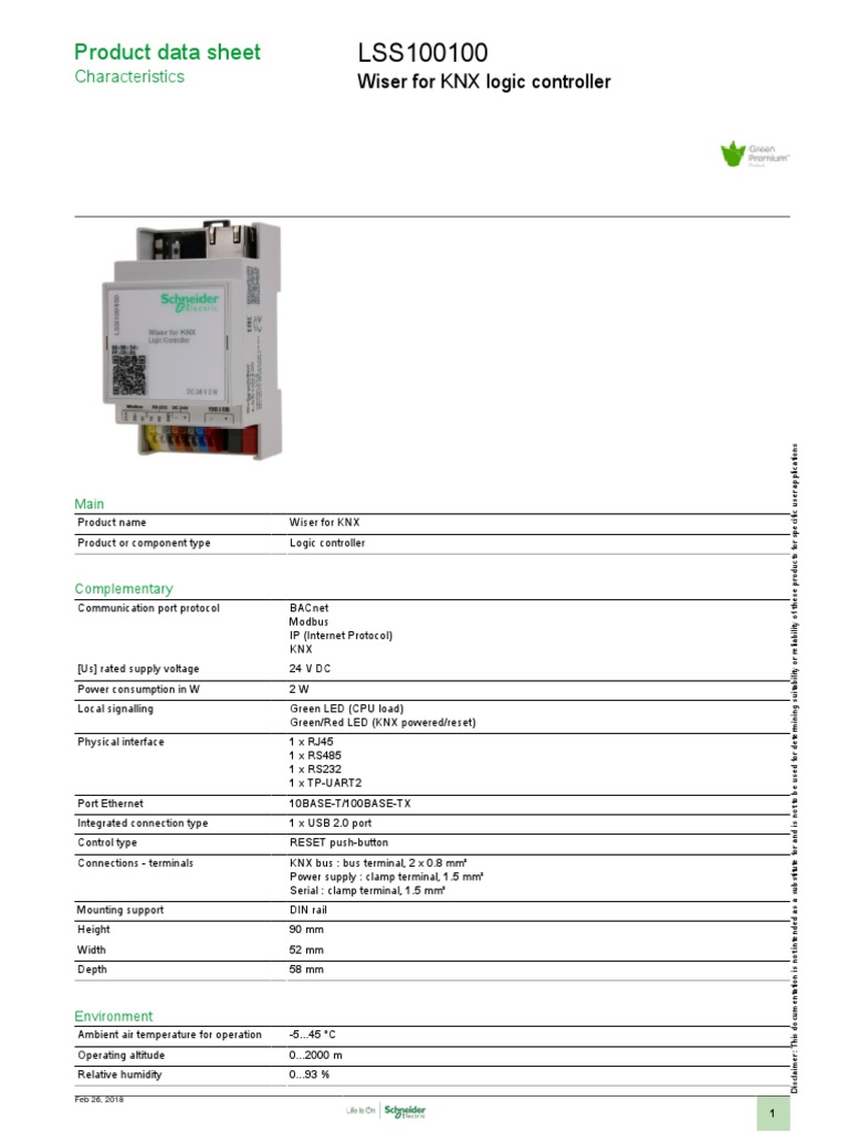 Wiser For KNX - LSS100100 | PDF | Data Transmission | Digital Electronics