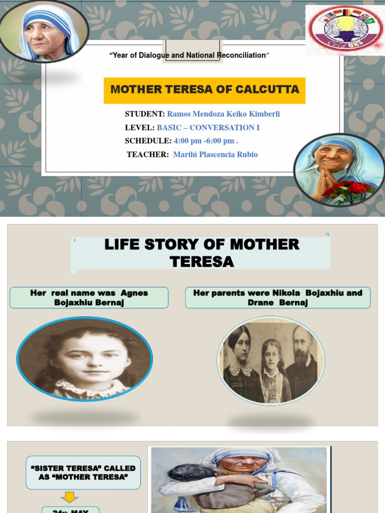 Mother Teresa of Calcutta Speaking | PDF