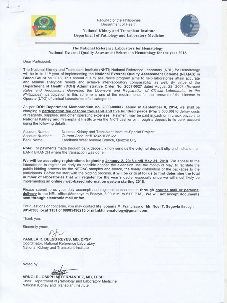 2018 Neqas Documents | PDF | Cheque | Banks