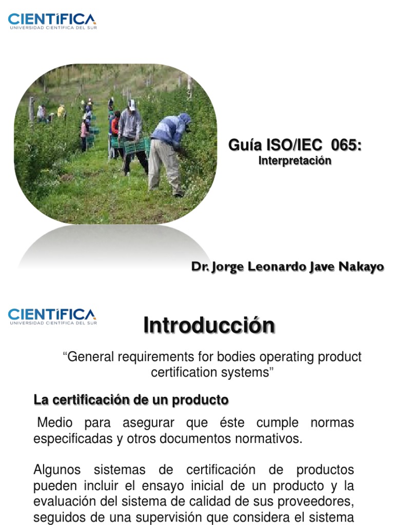 Guia de ISO 65 | PDF | Calidad (comercial) | Producto (Negocio)