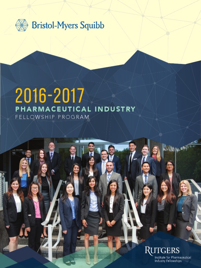 2016 2017 Pharmaceutical Industry Fellowship Program Rutgers Wow Wow ...