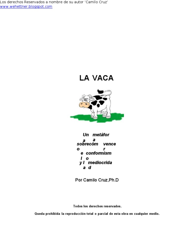 La Vaca Camilo Cruz Wehettner | PDF | Vacas | Pobreza